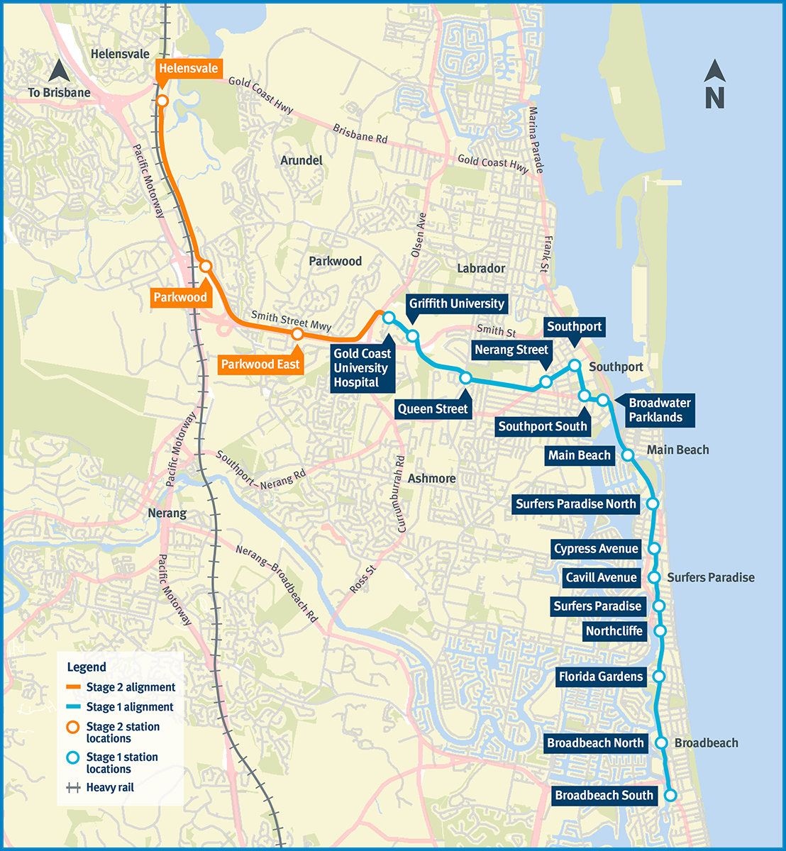 light rail map stage 2 – The Source News
